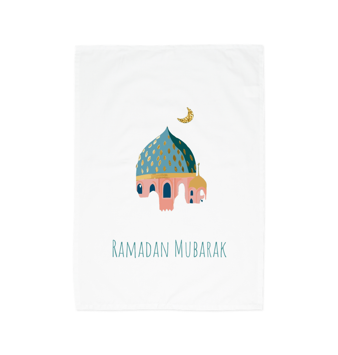 Ramadan Mubarak – Masjid Organic Cotton Tea Towel – Ramadan Kareem